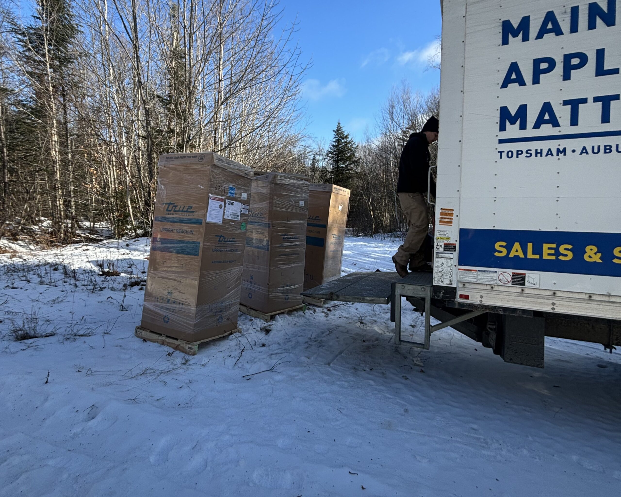 New Appliances at Poplar Stream Hut ~ Maine Huts & Trails
