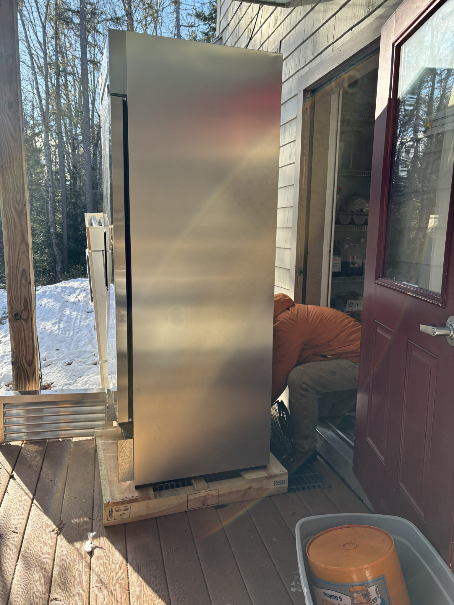 New Appliances at Poplar Stream Hut ~ Maine Huts & Trails